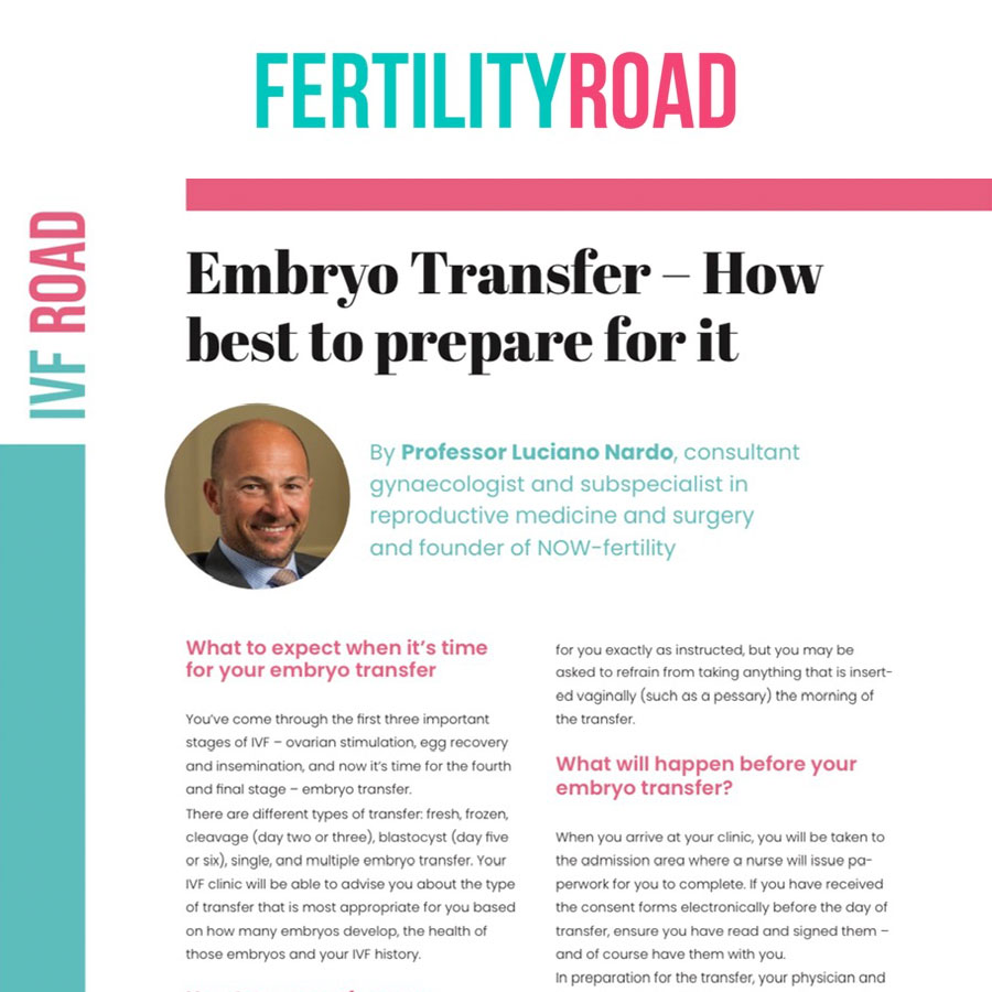 Embryo Transfer - How best to prepare for it - Luciano Nardo